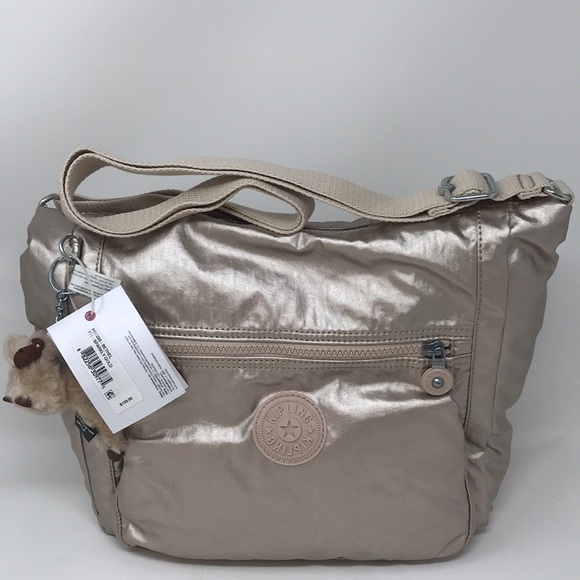 Kipling | Bags | Kipling Crossbody Handbag In Sparkly Gold | Poshmark
